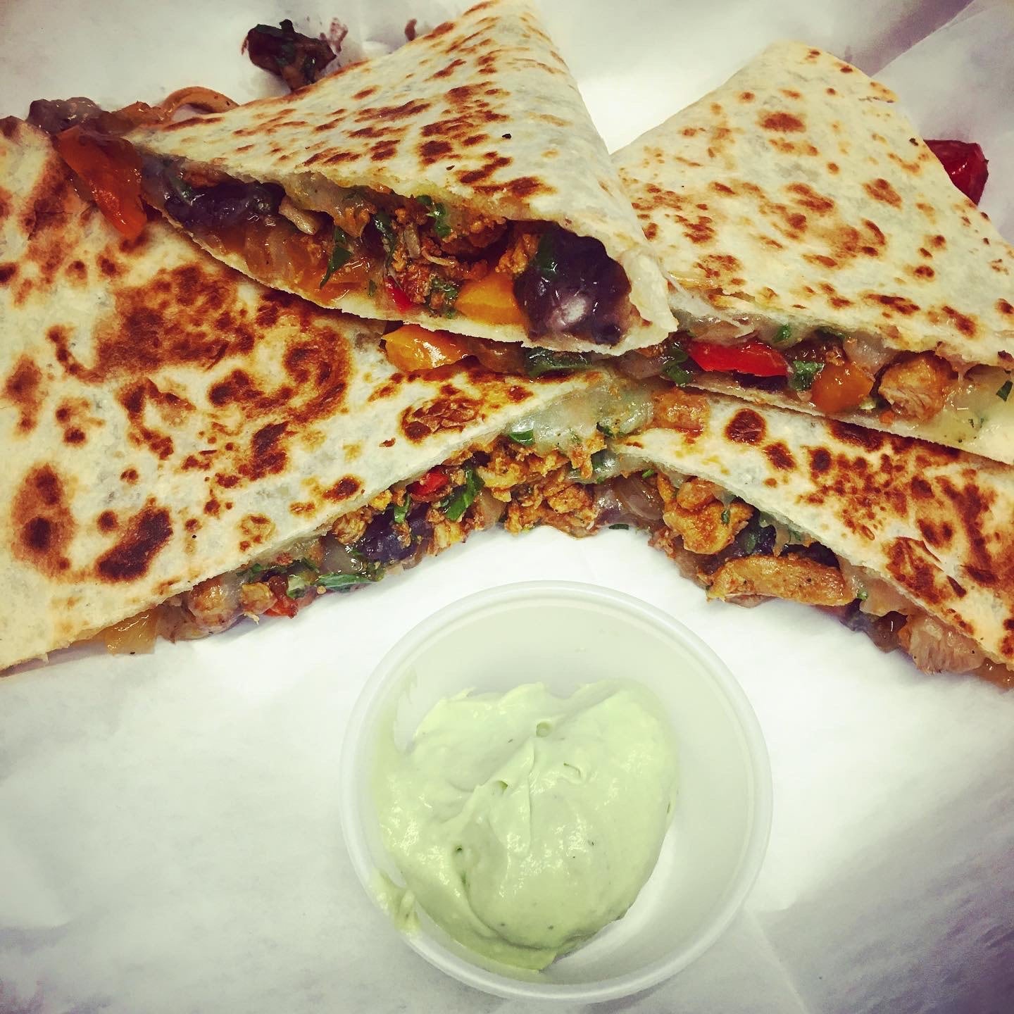 Mushroom quesadilla | farmacy cafe